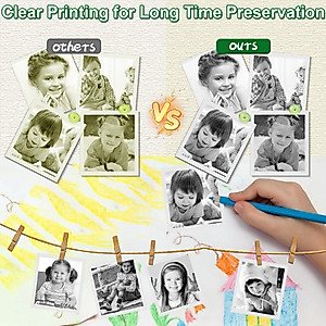 PROGRACE 6 Rolls Thermal Print Paper for Kids Instant Print Camera - Refill Print Paper Set for Kids Camera Inkless Paper for Most Kids Instant Camera 57 x 30 mm BPA Free