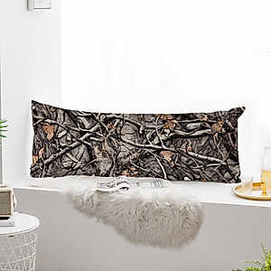 Tamengi Body Pillow Cover, Hunting Camouflage Pattern 8 Pillow Cover, Long Pillowcase with Zipper Closure, Bedding Bedroom Decor Home Gift