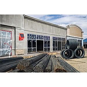 Solar Sound & Light Alarm Motion Sensor: Comboss Solar Strobe Light with Remote Controller, 129 Decibels Siren Sound Alert & 8LEDs Flash Warning Strobe Security Alarm System for Farm Villa - 2 Pack