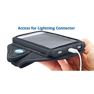 Tune Belt AB88 Cell Phone Running Armband Holder, Pocket Size fits OtterBox Commuter or Similar Case for iPhone 12/13 Mini, SE 2020 and iPhone X/XS, Water Resistant (Black)