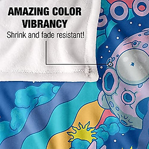 Rick and Morty Goodbye Moon Men Silky Touch Super Soft Throw Blanket 36" x 58",Multi