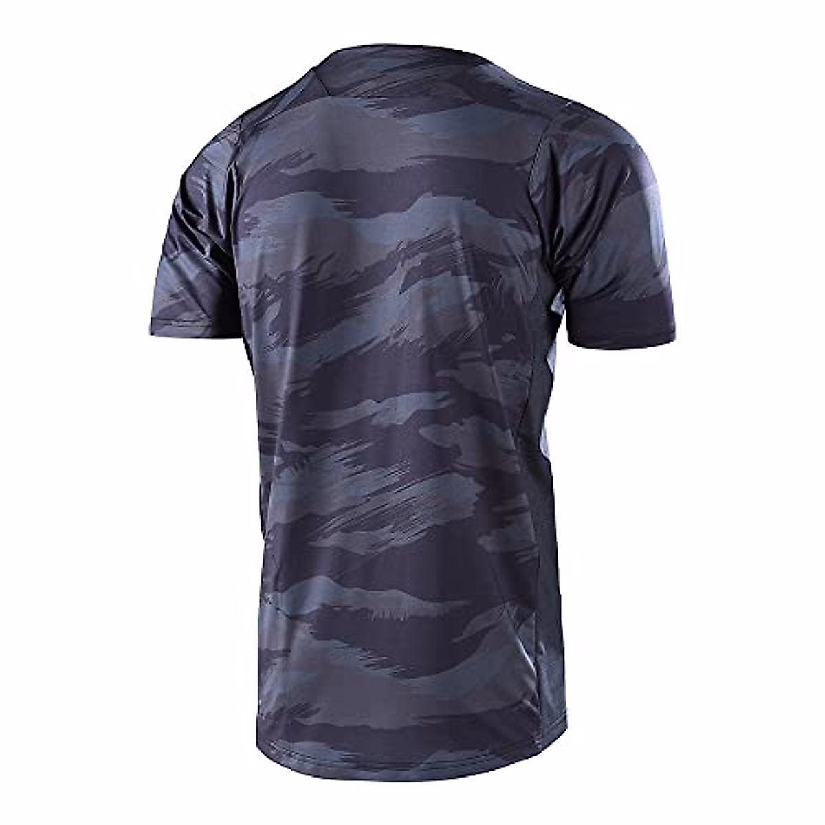 Troy Lee Designs Cycling MTB Bicycle Mountain Bike Jersey Shirt for Men, Skyline SS Signature Camo (Hether Black/Black, Large)