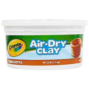 Crayola Air Dry Clay, Terra Cotta, 2.5 Lb Per Pack