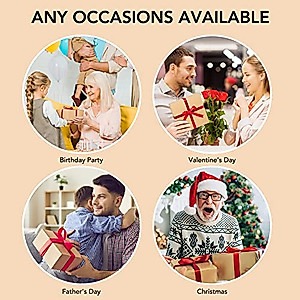 MESHA Brown Gift Box 8x8x4,Recycled Bridesmaid Proposal Boxes 25 Pack,Sturdy Kraft Gift Boxes with Lids for Mother's Day,Wedding,Graduation,Birthday,Holiday,Christmas