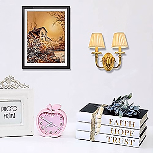 Decorative Hardcover Quote Books,Black and White Decoration Books, Farmhouse Stacked Books ,HOPE | FAITH | TRUST (Set of 3) Stacked Books for Decorating Coffee Tables and Bookshelf