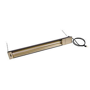 Fostoria TPI Corporation, OCH-46-120V-CE, OCH Quartz Tube Electric Indoor/Outdoor Infrared Heater, 48in lg., Steel, 120 Volts, 1500-Watts, Includes Cord and Plug, Powder Coated Brown,46" x 6" x 6.5"