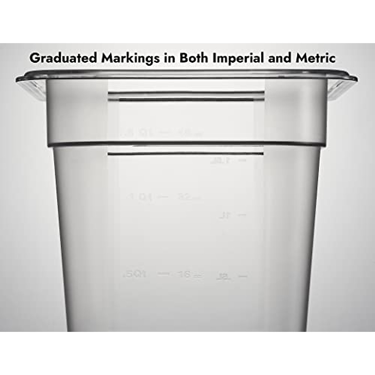 CURTA 6 Pack NSF Food Pans, 1/6 Size 6 Inch Deep, Commercial Polycarbonate Plastic Clear Freezer-Safe