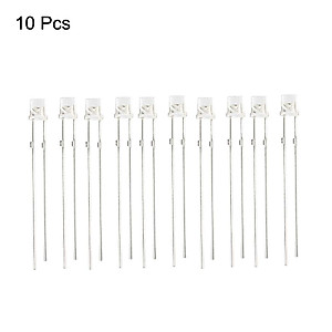 uxcell 10pcs Photosensitive Diode Photodiodes Light Sensitive Sensors,3mm Clear Flat Head Receiver Diode