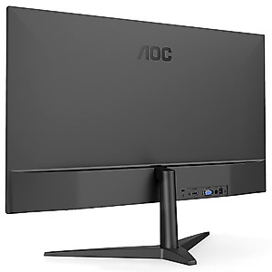 AOC 24B1H 24" Full HD 1920x1080 Monitor, 3-Sided Frameless, VA Panel, HDMI/VGA, Flicker-free