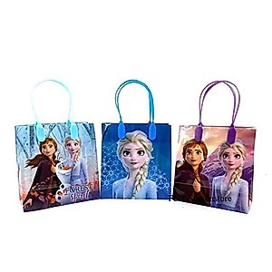 Four-seasonstore Frozen 2 - Elsa, Anna & Olaf Premium Quality Party Favor Goodie Small Gift Bags Color 12pcs ?