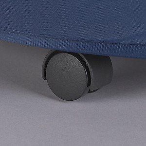 Household Essentials 2030 Pop-Up Laundry Hamper on Wheels with Drawstring Closure | Shoulder Strap to Carry Clothing | Blue