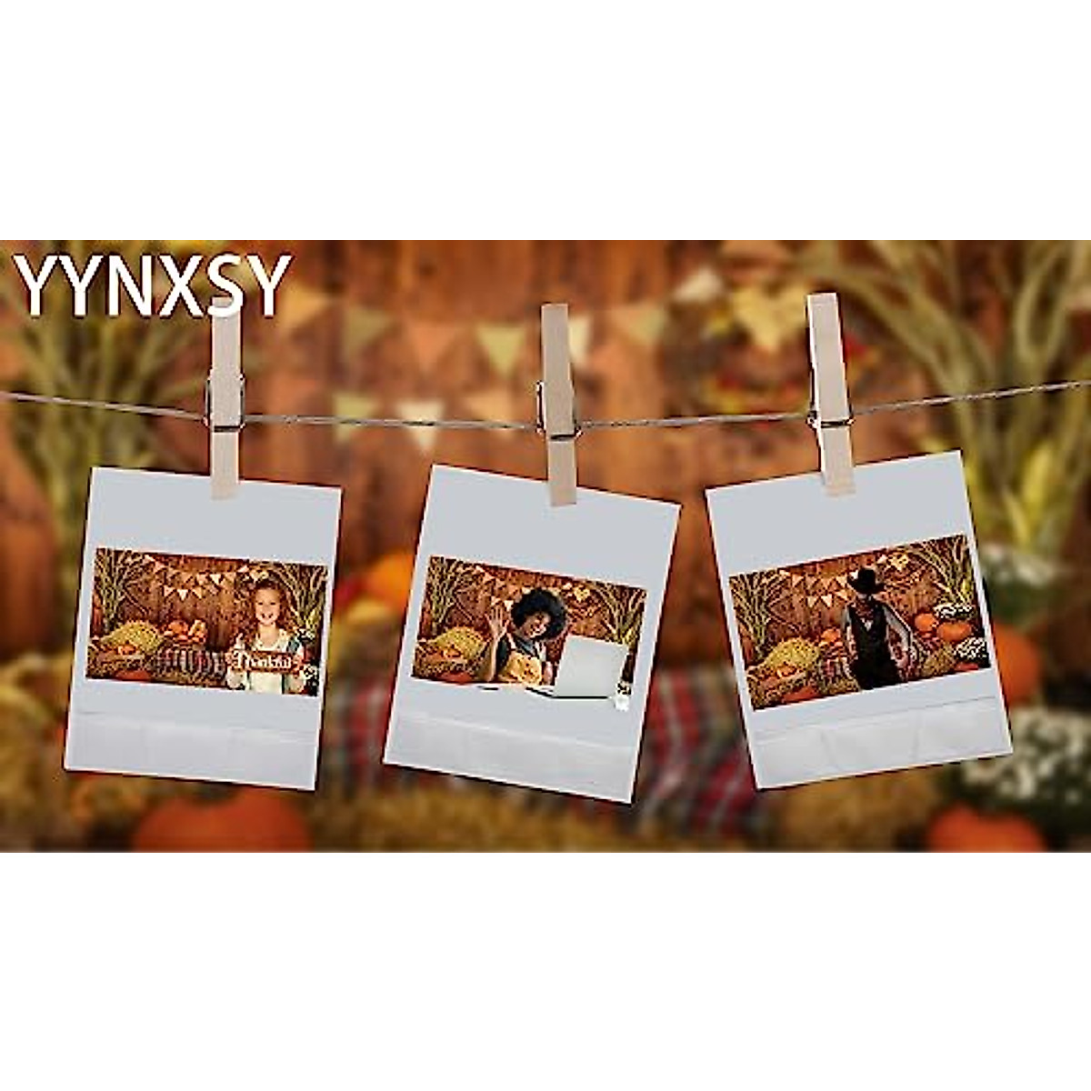 YYNXSY 10X8FT Thanksgiving Autumn Background Autumn Pumpkins to The Countryside Photography Background Harvest Harvest Harvest Background Party Supplies Cake Table Decoration Banner Portrait YY-2501