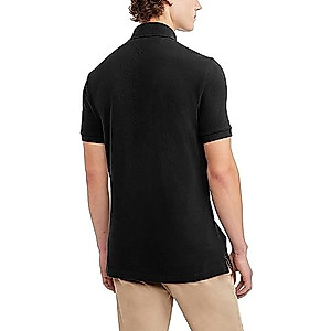 Tommy Hilfiger Men's Polo Shirt Regular Fit, Tommy Black Medium