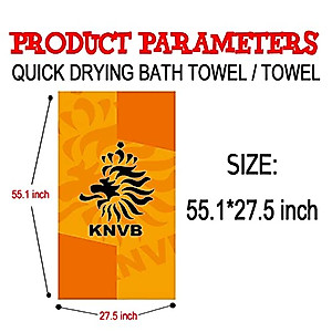 RENGVY Soccer Football National Team Fans Beach Sports Absorbent Large Towel Bath Towel (France)