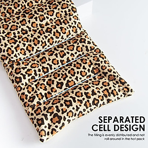 MEISENHOME Microwave Heating Pad for Pain Relief, 8 x 16 Microwavable Moist Heat Pads for Neck, Shoulder, Back, Knee, Period Cramps, Rice Heat Pack Hot & Cold Compress Reusable & Portable