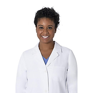 Healing Hands White Lab Coat 6 Pocket Full Length Womens 5161 Faye Lab Coat The White Coat Minimalist Collection White LT