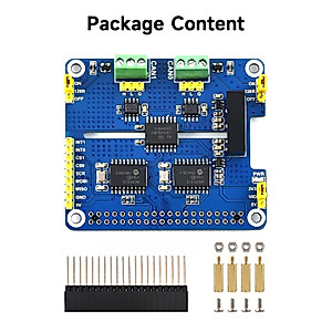 Waveshare Isolated CAN Expansion Board 2 Channel Compatible with Raspberry Pi 4B/3B+/3B etc. Series Boards