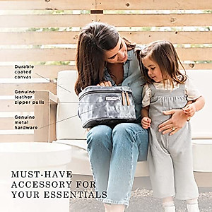 Petunia Pickle Bottom Travel Train Case, Makeup Bag, Toiletry Bag, Small Travel, Smoked Swirl Tie-Dye