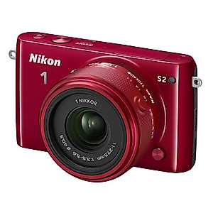 Nikon 1 S2 Digital Camera with 1 NIKKOR 11-27.5mm f/3.5-5.6 Lens (Red)