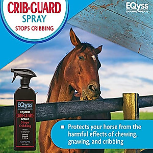 EQyss Crib Guard Equine Spray 32oz - Guaranteed to Stop Your Horse from Chewing and Cribbing