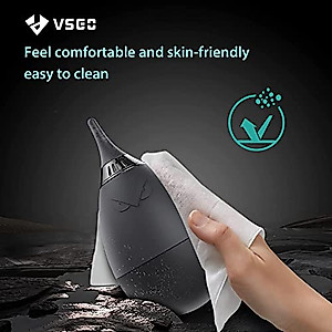 VSGO Tumbler Filter Air Blower Camera Cleaning Compressed Rubble Blaster Camera Cleaning Blower Compatible for Nikon Sony Canon Cameras Lens Cleaning (Black)