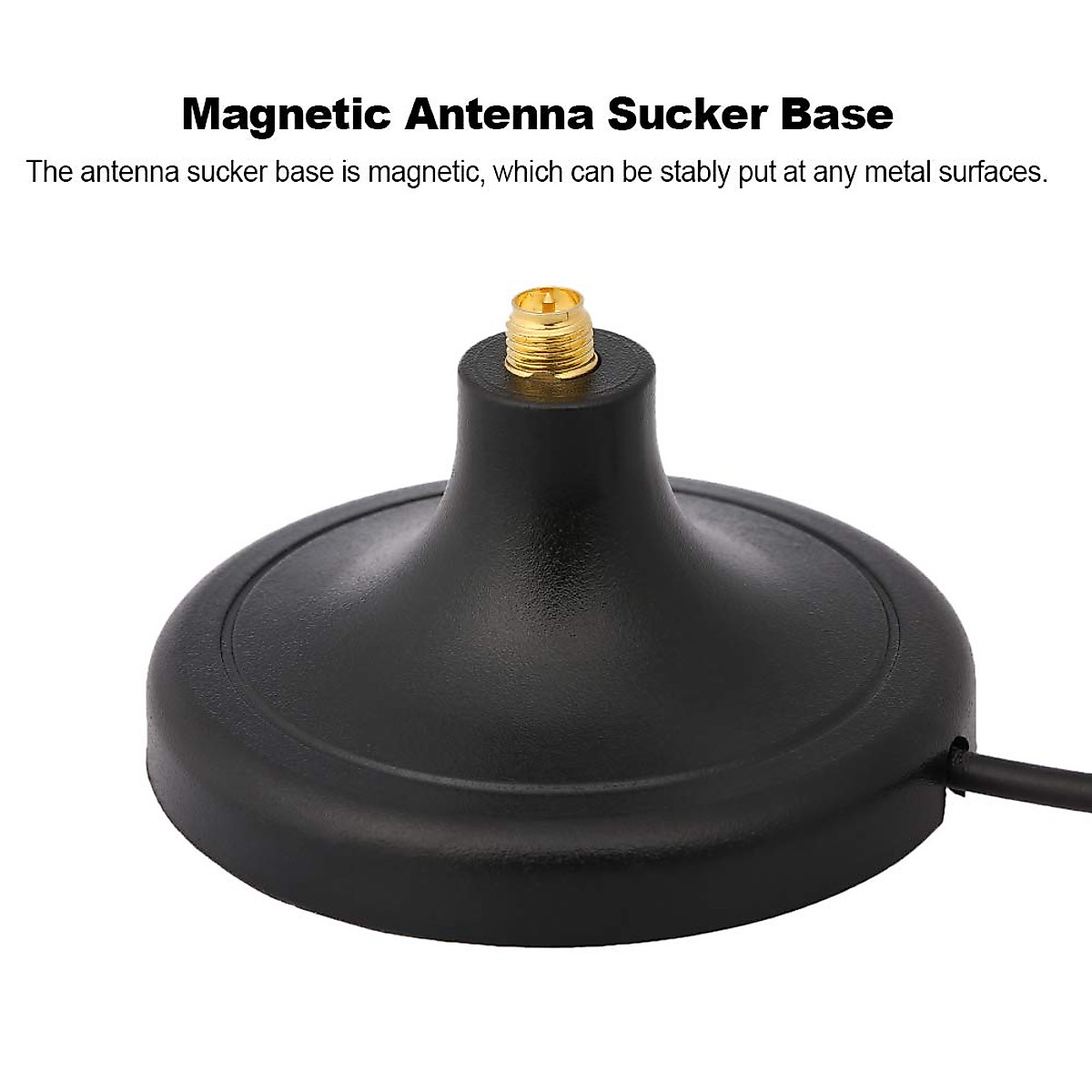 Wi-Fi Antenna Base, HUACAM HCM35N Wi-Fi Antenna Magnetic Stand Base RP SMA Male to Female Connector with 10 ft Extension Cable