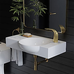 Swiss Madison Well Made Forever SM-WS325, Château 30" Right Side Faucet Wall-Mount Bathroom Sink