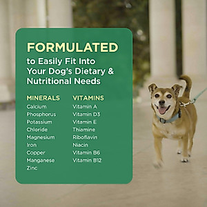 Pet-Tabs Multivitamin and Mineral Supplement for Dogs with Special Nutritional Needs, Chewable Tablet, 60 Count Bottle