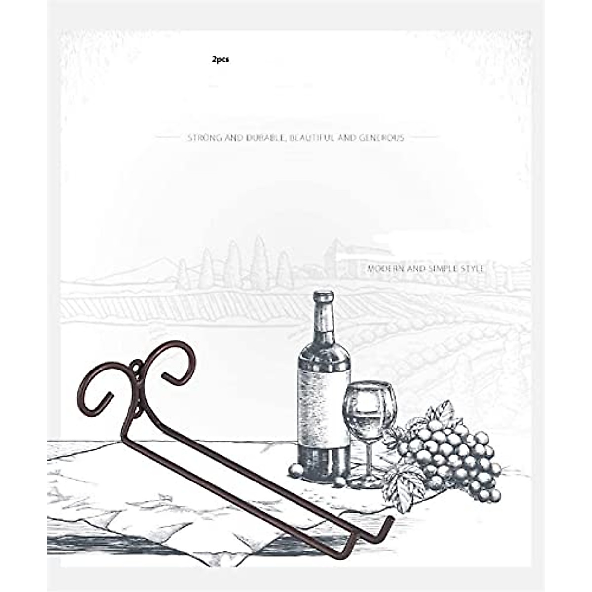 Wine Glass Shelf, Upside-down Home Goblet Iron Art Shelf, Wine Glass Hanging Storage Rack