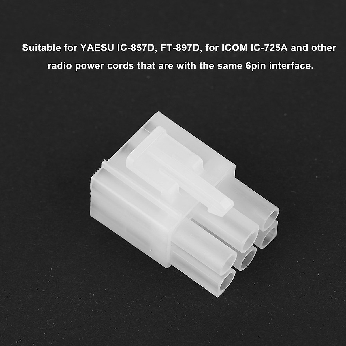 B ewinner 5pcs 6 Pin Short Power Connectors for Radio Interface Cable Adapter Suitable for Short FT-857D, FT-897D from YAESU, for ICOM IC-725A