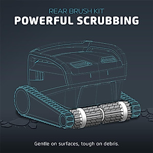 Dolphin Genuine Replacement Part — Rear Grey Brush Kit — 9995548-ASSY