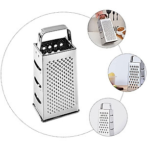 SHERCHPRY Vegetable Slicer Box Grater Cheese Graters Stainless Steel Vegetable Shredder Mandoline Slicer Nuts Kitchen Slicer Shredder Zester Grater 8inch Cheese Grater