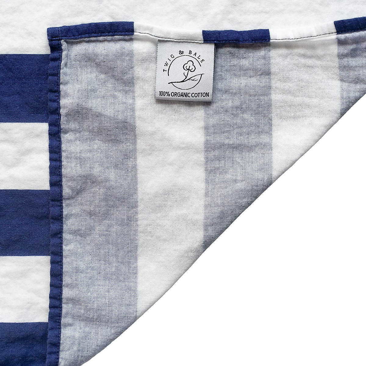 TWIG & BALE Morgantown West Virginia Baby Blanket Organic Cotton Muslin Swaddle Blanket - 47" x 43" - Fans of WVU Baby Gift for Boys Girls Newborn Receiving Blankets