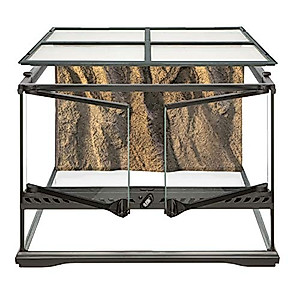 Exo Terra Short All Glass Terrarium, 18 by 18 by 12-Inch