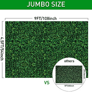 54 x 108 Inches Jumbo Green Leaves Photography Leaf Backdrop 3D Waterproof Tree Leaves Background Photo Booth Prop Green Leaf Tablecloths for Baby Shower Birthday Party Decoration (3 Pack)