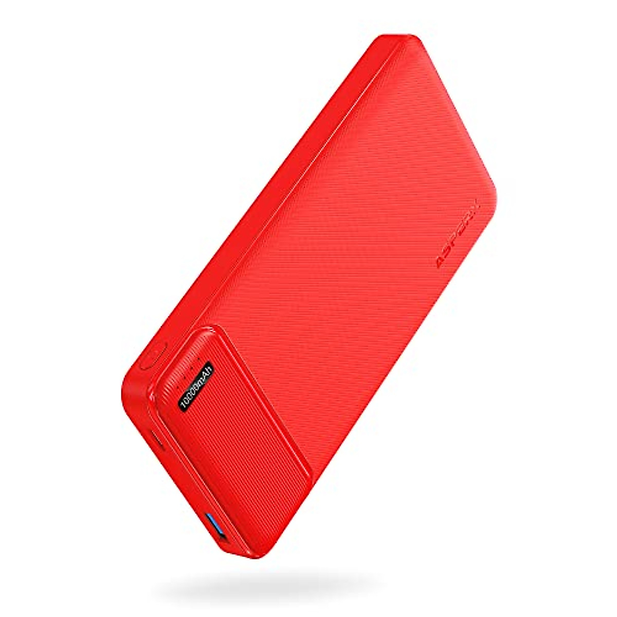 AsperX 2 Packs 22.5W Power Bank Fast Charging, 10000mAh USB C Portable Charger Power Bank (Black+Red)