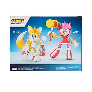 Sonic the Hedgehog Sonic 4" Action Figure 2 Pack - Modern Tails & Modern Amy