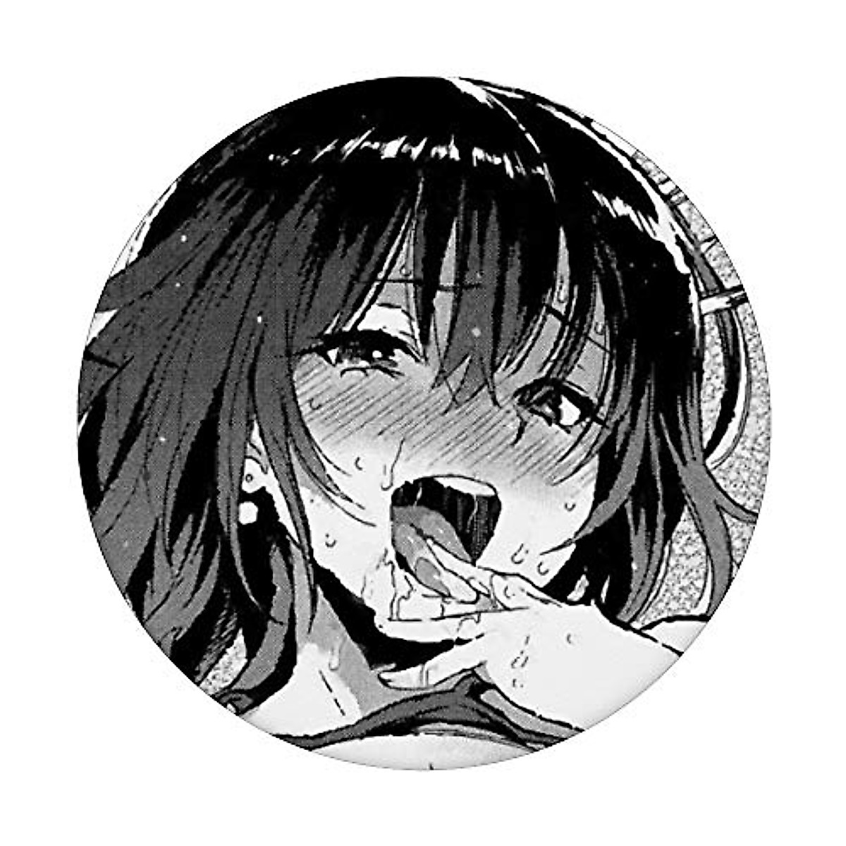 Ecchi Otaku Hentai Waifu Ahegao Girl Manga Anime Gift PopSockets PopGrip: Swappable Grip for Phones & Tablets