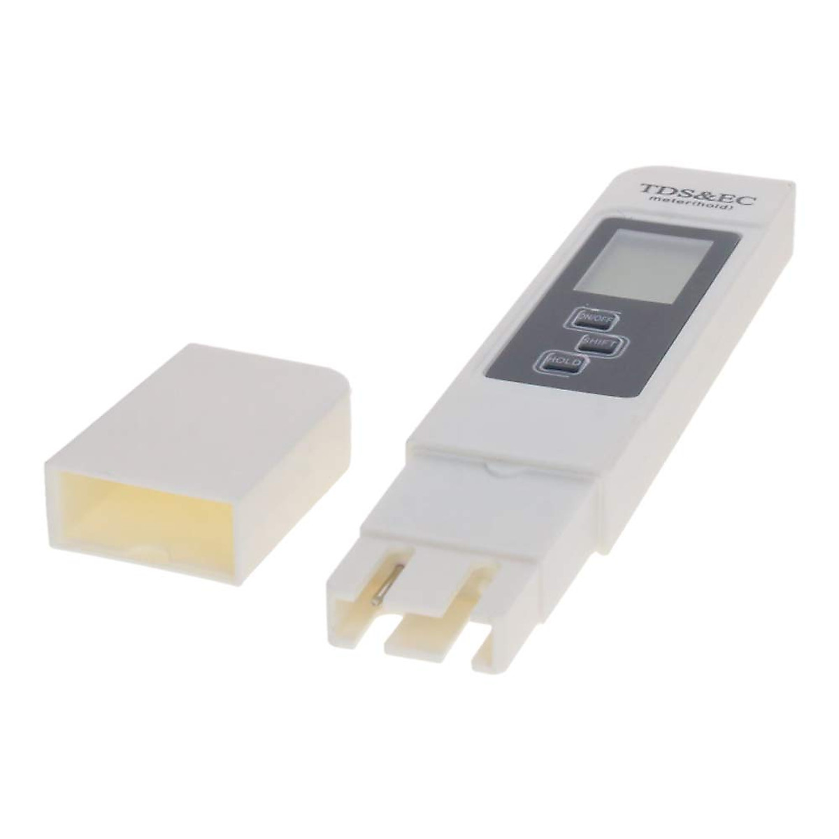 Othmro TDS & EC Tester TDS Three in one Handheld Tester 1-9990PPM 1 Resolution Plastic+304 Stainless Steel White 2PCS