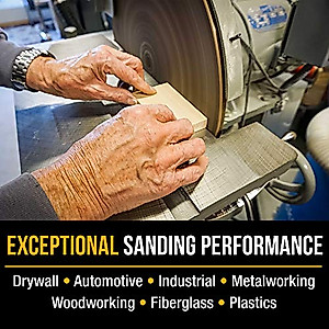 Dura-Gold Premium 10" Sanding Discs - 80 Grit (Box of 8) - Sandpaper Discs with PSA Self Adhesive Stickyback, Fast Cutting Aluminum Oxide Abrasive - Drywall, Floor, Woodworking, Automotive, Sander