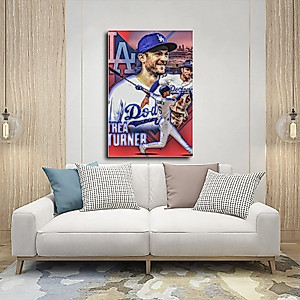 Trea Turner Baseball Player Poster2 Canvas Poster Bedroom Living Room Office Decoration Gifts Unframe: 12x18inch(30x45cm)