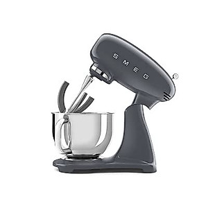 SMEG 50's Retro Stand Mixer with Accessories Slate Gray SMF03GRUS