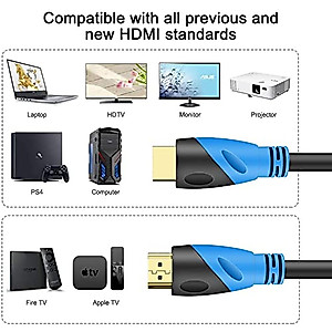 Rommisie 4K HDMI 100 FT Cable (HDMI 2.0,18Gbps) Ultra High Speed Gold Plated Connectors,Ethernet HDMI Cord, 4K@60HZ 2K 1080P 3D ARC Compatible with UHD TV Monitor Laptop Xbox PS4/PS5 ect(30m)