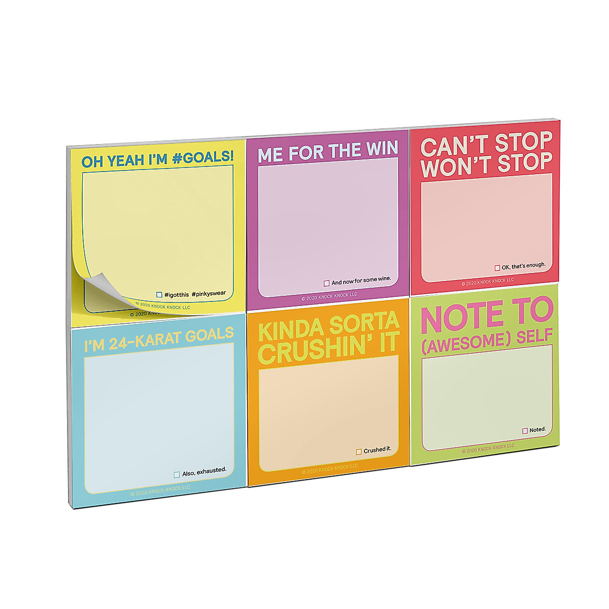 Knock Knock Im So Goals Sticky Packet Set