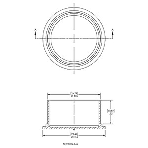 Caplugs CEP-16 CEP Series – Plastic Conductive Plug for Threaded Non-Threaded Connectors, 500 Pack, Black EVA, Nominal Thread Size 1"-20 Mechanical Protection, Electrical Shields, Low Resistance