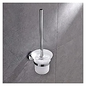 Toilet Bowl Brush Holder for Bathroom Wall Mounted Stainless Steel Rust Resistance Cleaning Tools Bathroom Accessories