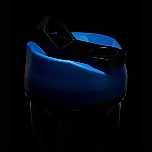 Helimix 2.0 Vortex Blender Shaker Bottle 28oz | No Blending Ball or Whisk | USA Made | Portable Pre Workout Whey Protein Drink Shaker Cup | Mixes Cocktails Smoothies Shakes | Dishwasher Safe (28 oz, Blue)