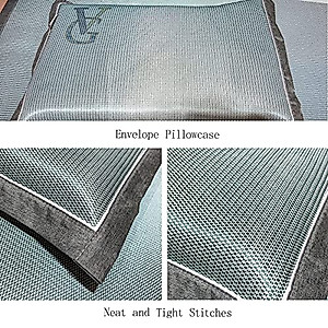 KANGSHUMEI Summer Sleeping Mat Foldable Bed Mat Cooling Mattress Topper Elegant Sheet Set Soft Bedding Sheets & Pillowcases Cooling Mat Wrinkle Free Bed Sheets for Home 1.5 * 2.0m (Green)