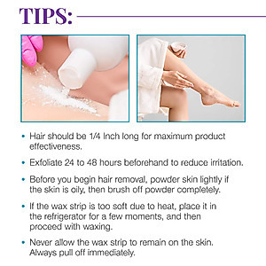 Clean + Easy Ready- To- Use Wax Strips For Facial Waxing, No Heating Required, Great For Unsightly Hair Removal Touch-Ups, 12 Ct.