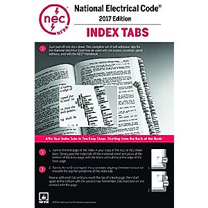 National Electrical Code® (NEC®) Tabs, 2017 Edition
